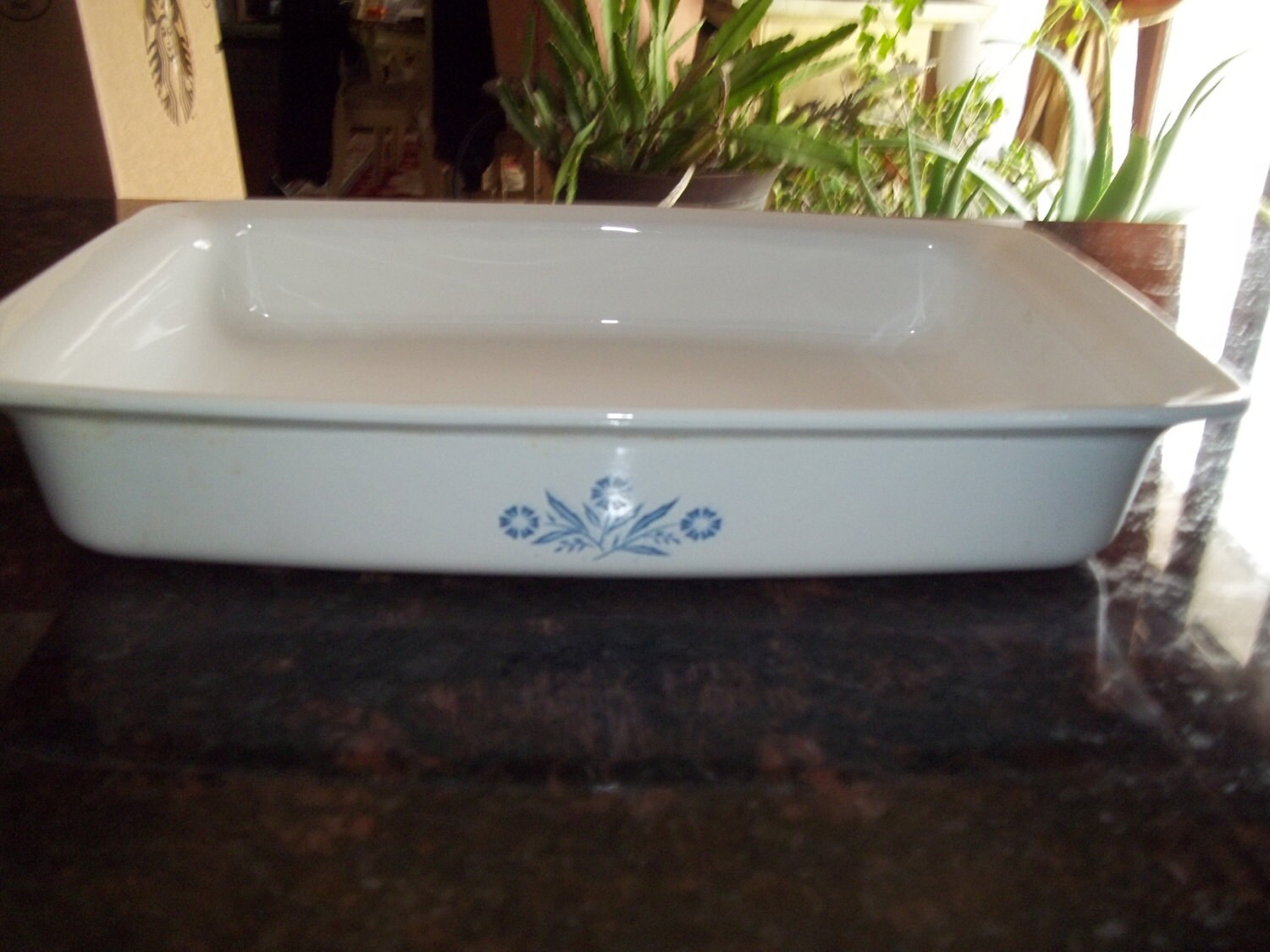 1 Corning Ware Pan P-332 Rectangular Corn Flower Baking Pan