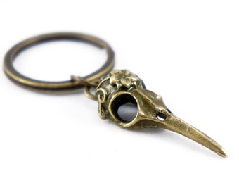 Crow skull ring | Etsy