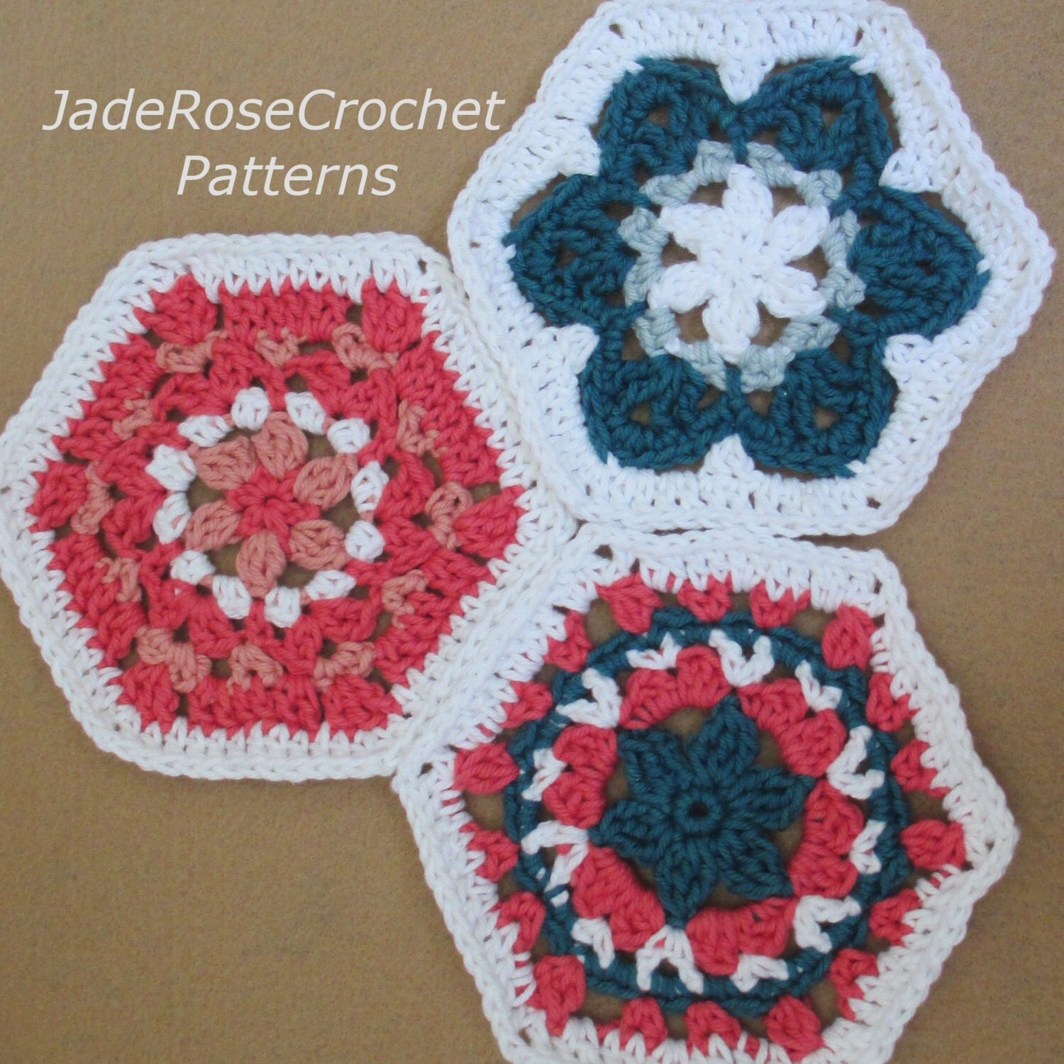 Crochet Afghan Hexagon Pattern Three Variations PDF802