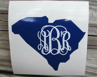 Split Anchor Vinyl Monogram Decal