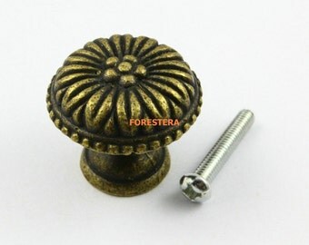 2Pcs Antique Brass Jewelry Box Handle Dragon Handle by ForestEra