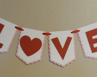Valentine day banner | Etsy