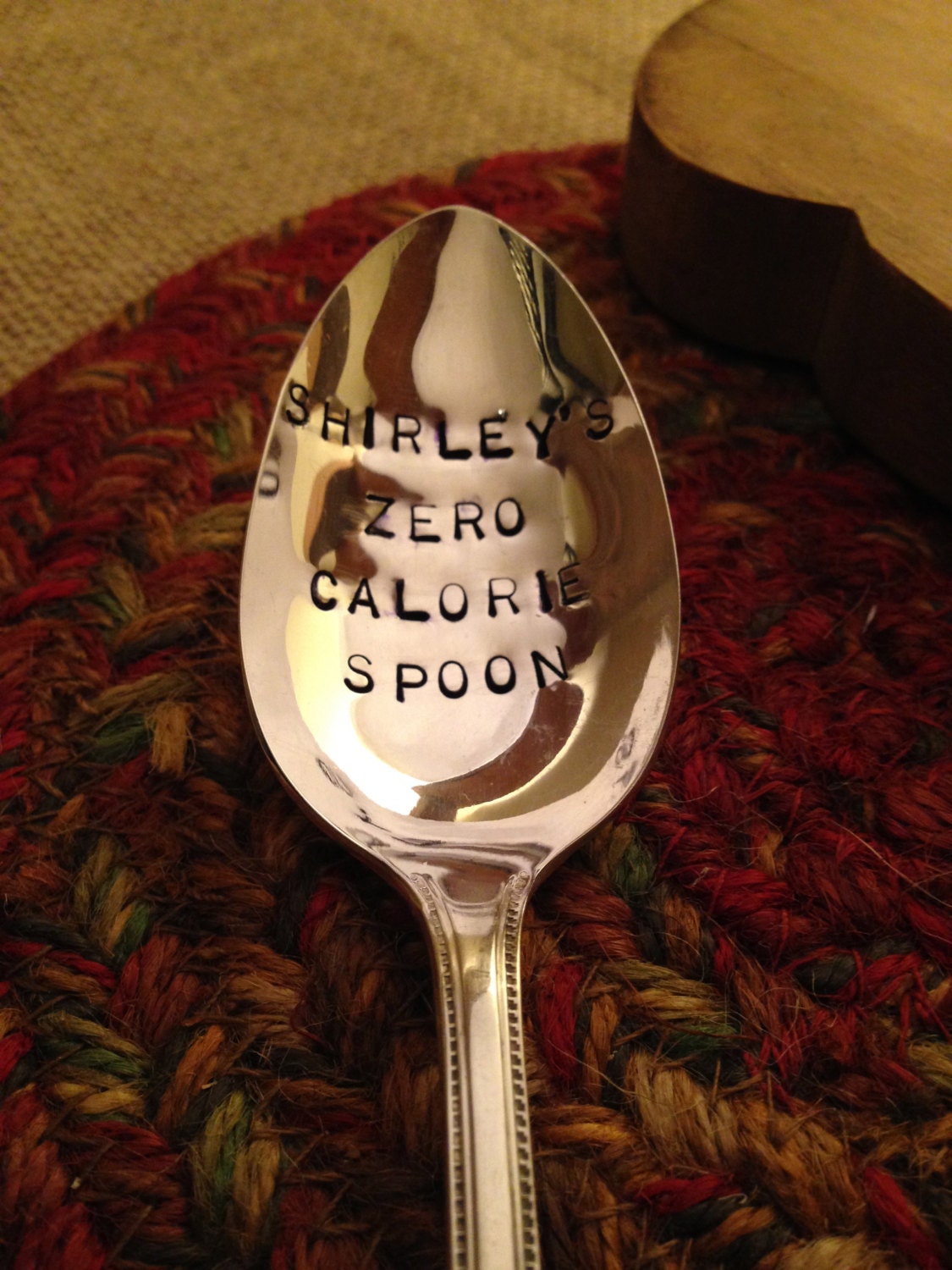 Hand Stamped Silver Spoon Valentine's Day Gift by ThirtySixDesign