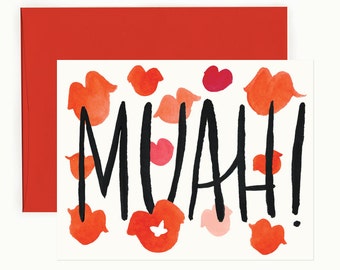 Muah! Kisses Greeting Card
