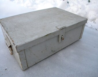 Popular items for metal strong box on Etsy