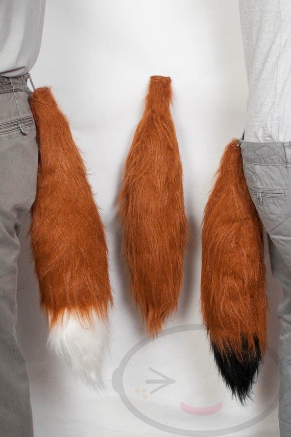 Rust Copper Furry Fox Tail and Ears Cosplay by lemonbrat on Etsy
