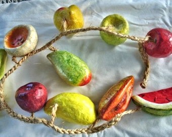 Popular items for paper mache fruit on Etsy