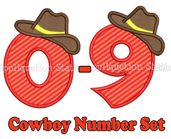 Cowboy Themes Table Number Signs