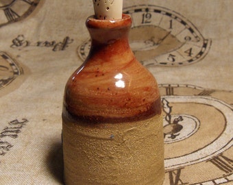 Small Fire Storm Corked Ceramic Potion Bottle