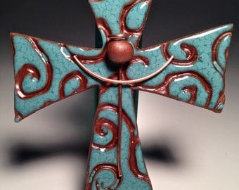 Unique ceramic cross related items | Etsy