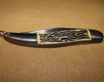 1960's colonial fish knife with faux bone handle