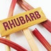 RHUBARB Garden Sign Painted & Oil Sealed Cedar by TheCommonSign