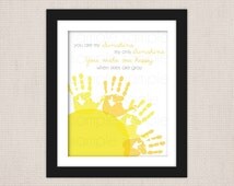 Unique handprint gift related items | Etsy