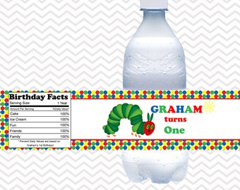 Caterpillar labels | Etsy