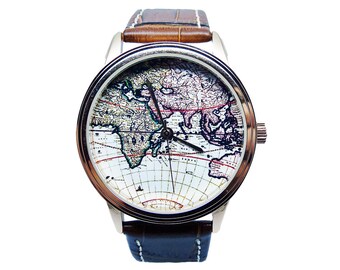 World map watch | Etsy