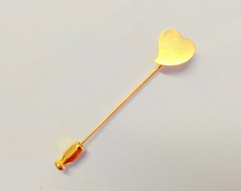 Popular items for heart stick pin on Etsy