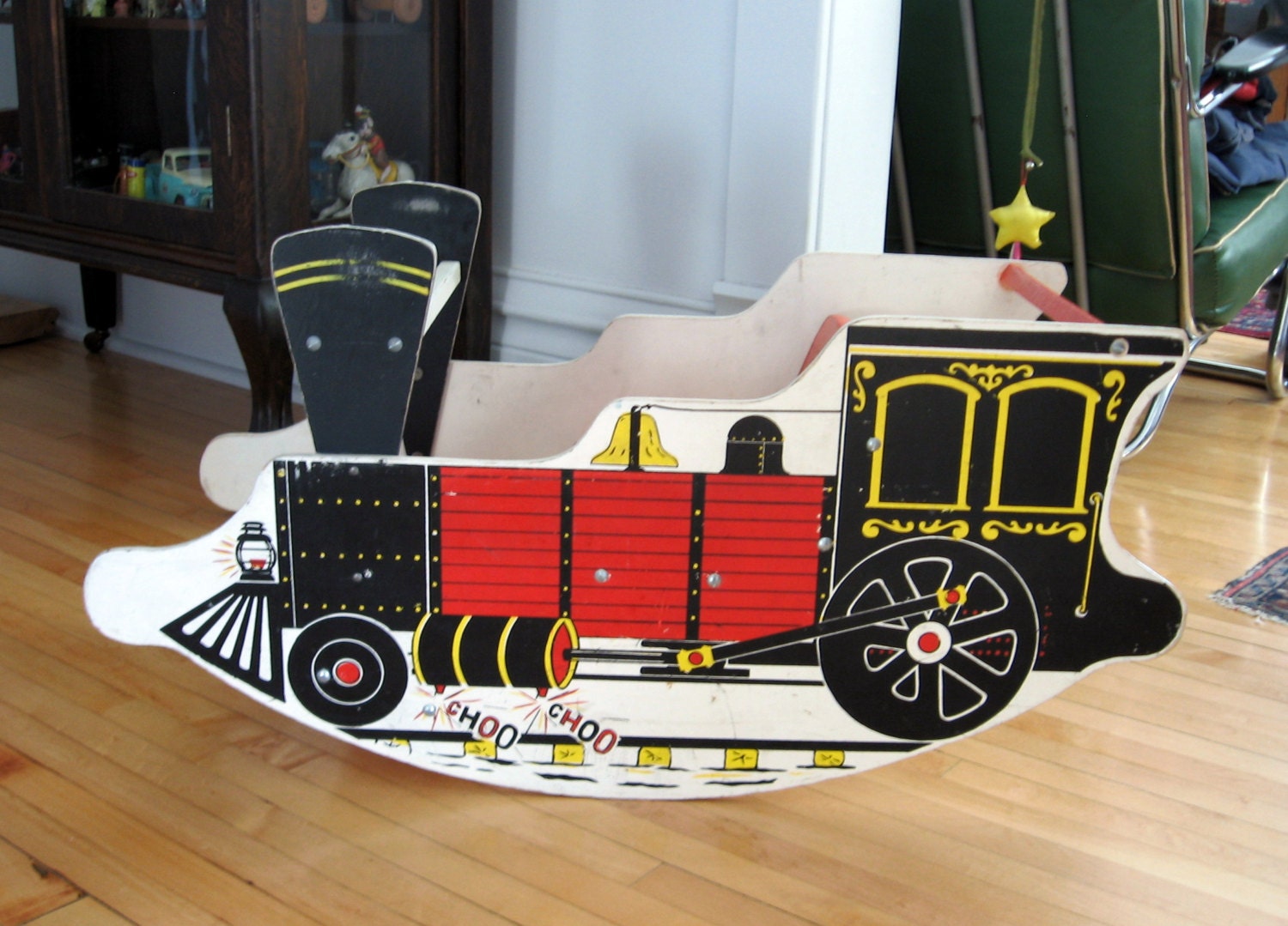 Vintage 1960s Child's Toy Train Rocker