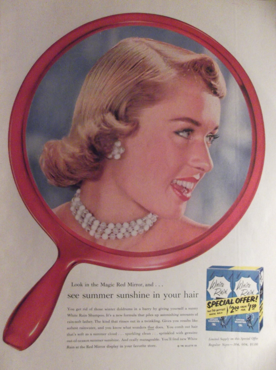 WHITE RAIN SHAMPOO/ Deep Magic Lotion Original Vintage