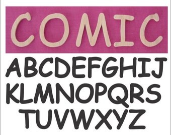 Comic sans letters | Etsy