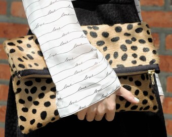 Popular items for leopard print clutch on Etsy