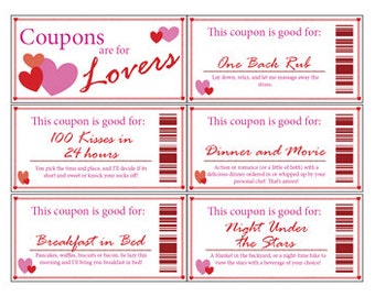 Love Coupon Book (Printable)