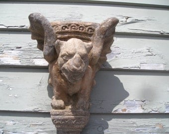 Monkey Gargoyle Statue by ConcreteDesignStudio on Etsy