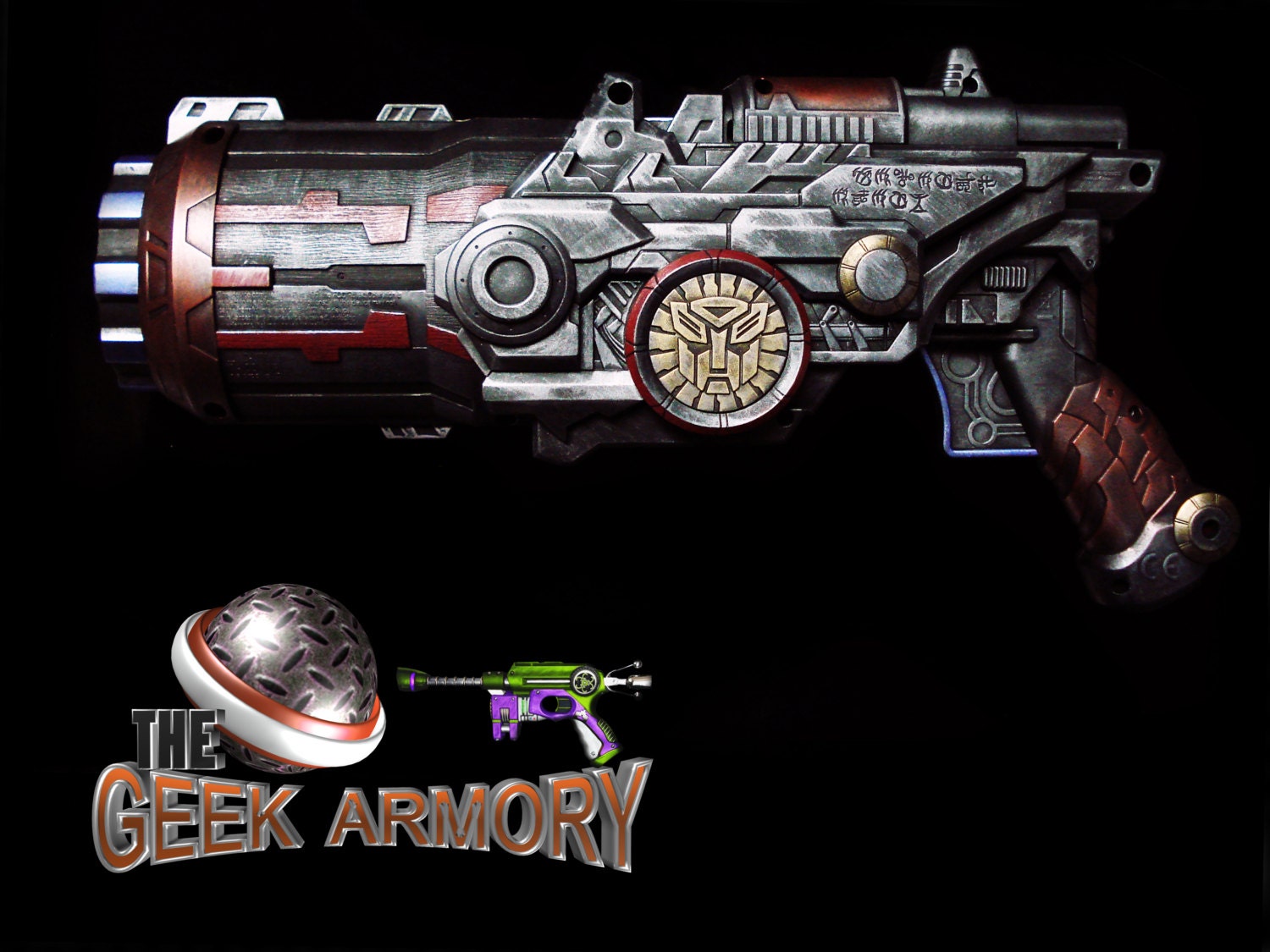 Nerf Transformers OPTIMUS PRIME Cyber Blaster Steampunk custom