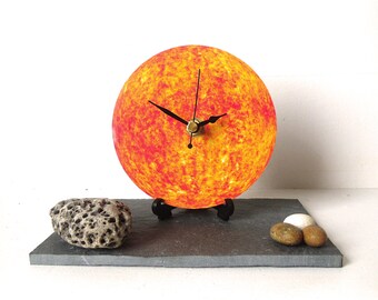 Sun wall clock | Etsy