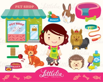 Pet Store Animals Clipart