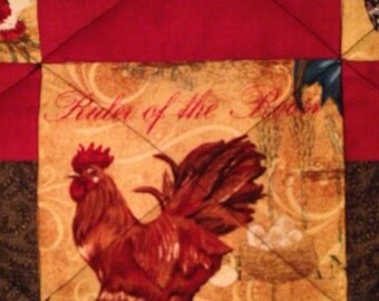 Rooster table runner | Etsy