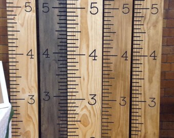 Ready to Ship 10" wide Hand Routed Maple Growth Chart Measuring Stick ...