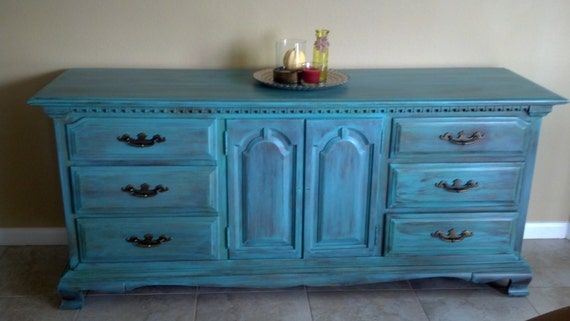 Vintage Distressed Buffet Server