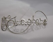 Popular items for wire name pin on Etsy