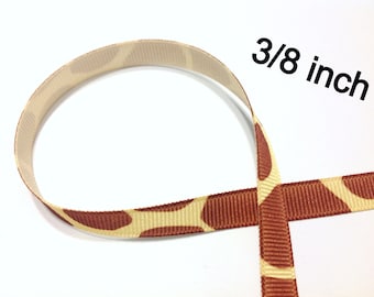 Popular items for giraffe print ribbon on Etsy