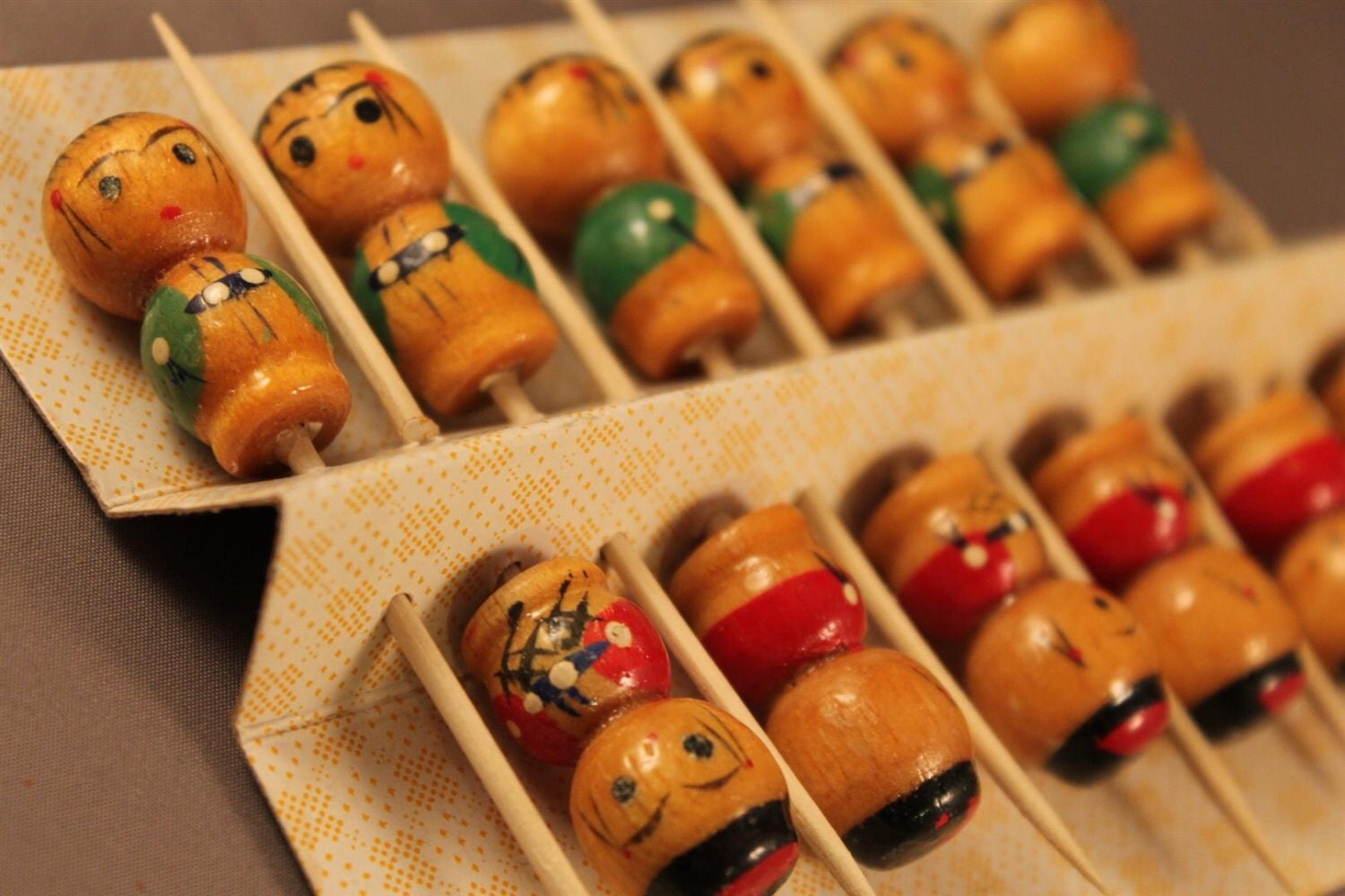 Set of 12 very old Chip Snack Sticks Chopsticks Set Wood Japan Geisha ...