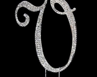 Letter v cake topper | Etsy