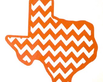 Chevron Texas Vinyl Decal