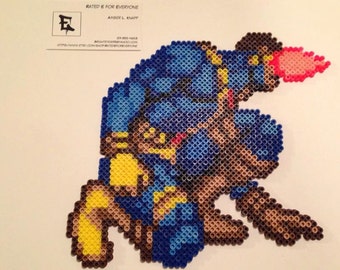 Marvel Cyclops X-Men perler bead design