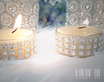 Popular items for rhinestone candles on Etsy