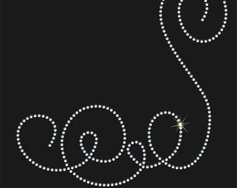 Popular items for swirl rhinestone on Etsy