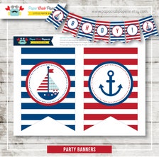 Popular items for sailor banner on Etsy