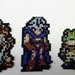 Pixel art Castlevania items Shiny Metallic Embroidery Iron On
