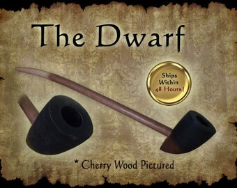 This Dwarf pipe is handcrafted from Cherry wood. The bowl comes pre ...