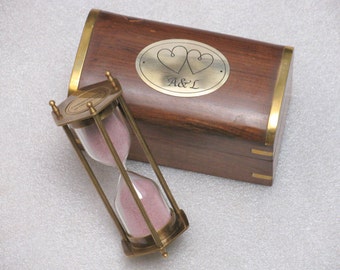 Personalized hour glass,sand timer, personalized gift for men ...