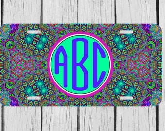 Aztec license plate | Etsy