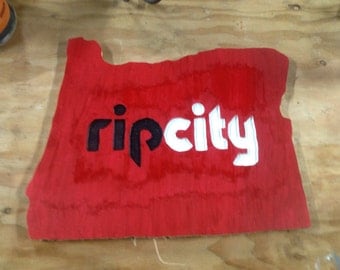 Rip city plaque