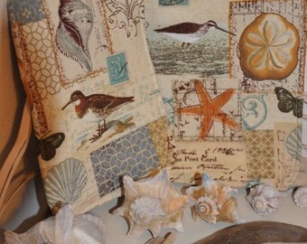 Beach Themed Fabric Potholders, Coastal set of 2 heat-resistant ...