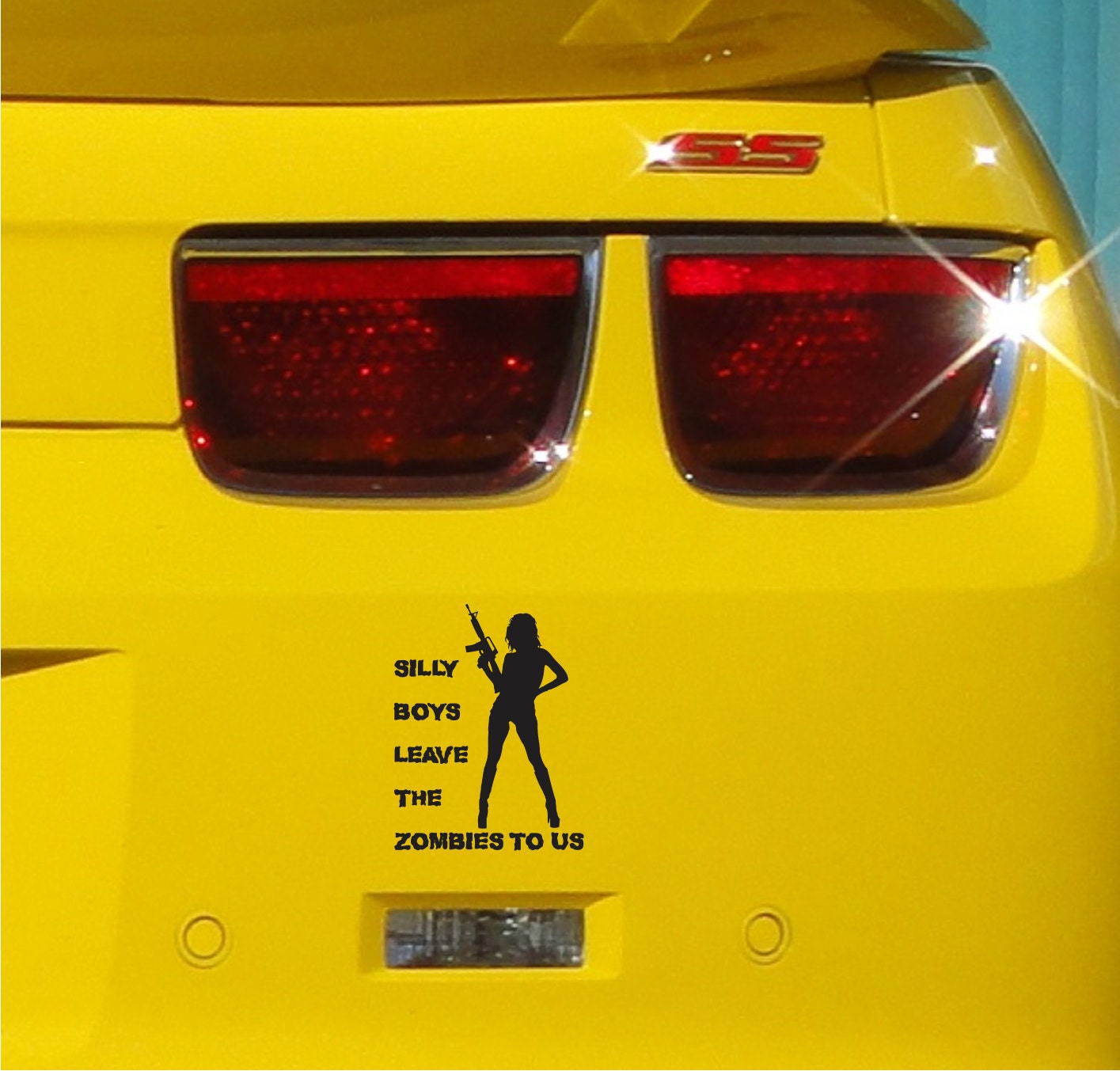 Sexy Girl Bumper Sticker Vinyl Decal Zombie By Skyhawkstickerdepot