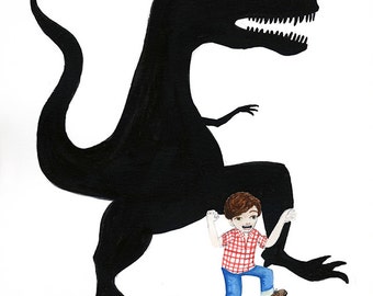 Dinosaur shadow | Etsy