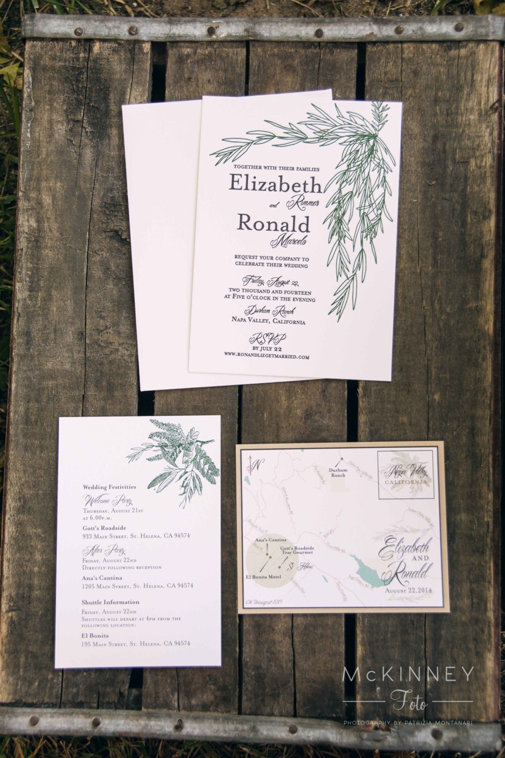 Custom Wedding Invitation & RSVP card Design